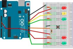 Comment faire un feu de signalisation tricolore avec Arduino.