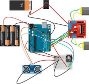 Piloter robot Arduino esquivant les obstacles grâce au capteur à ultrasons