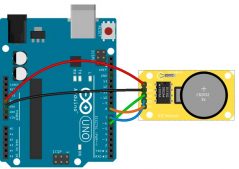 Module horloge pour Arduino DS1302, (RTC) Real-Time-Clock